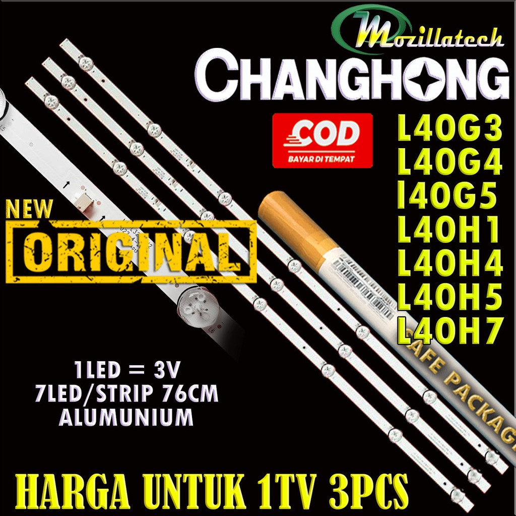 Jual BACKLIGHT TV LED CHANGHONG L40G3 L40G4 L40G5 L40H1 L40H4 L40H5 L40H7 40G3 40G4 40G5 40H4 ...