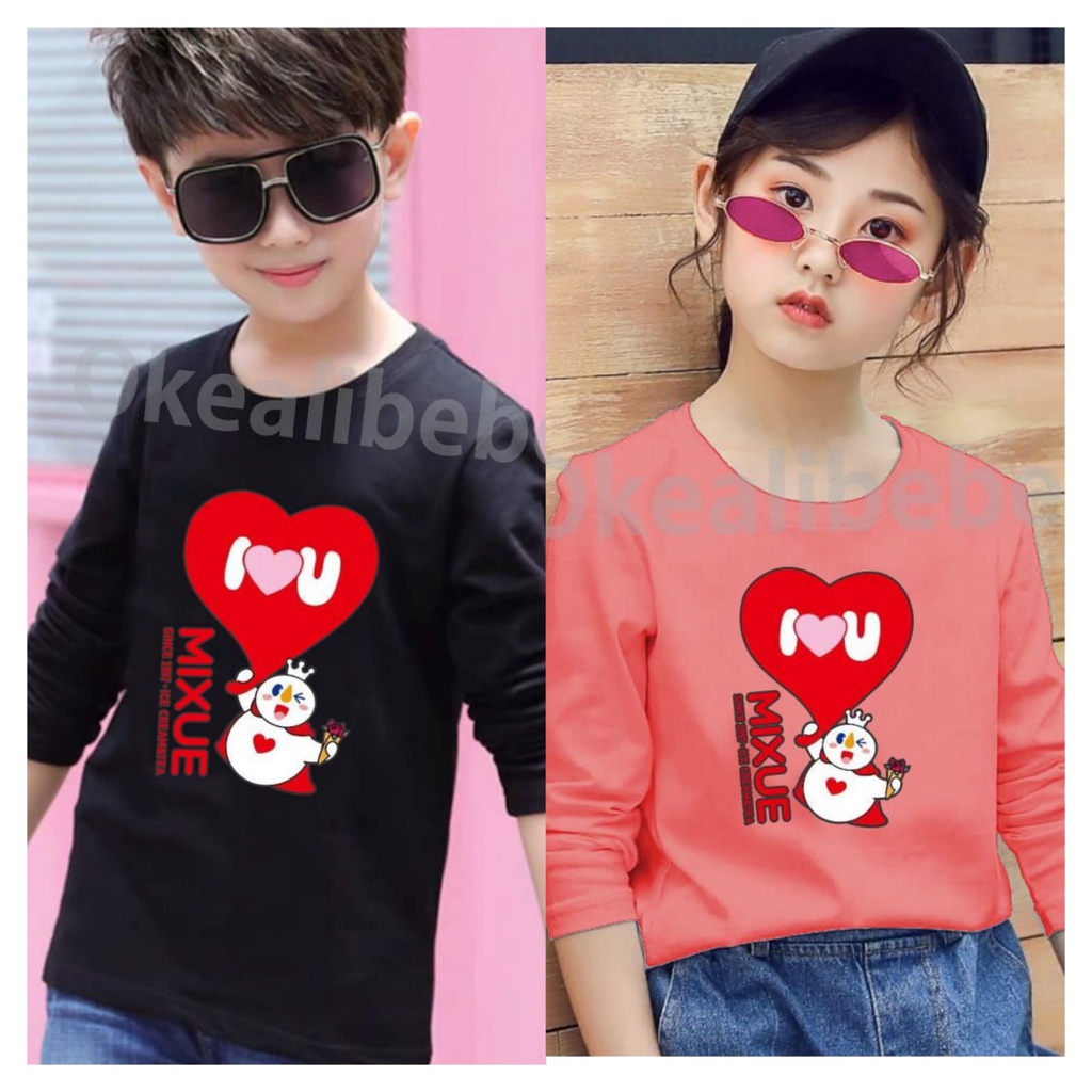 Jual KAOS ANAK LENGAN PANJANG UNISEX ATASAN ANAK ANAK LAKI LAKI DAN PEREMPUAN SABLON DIGITAL ...