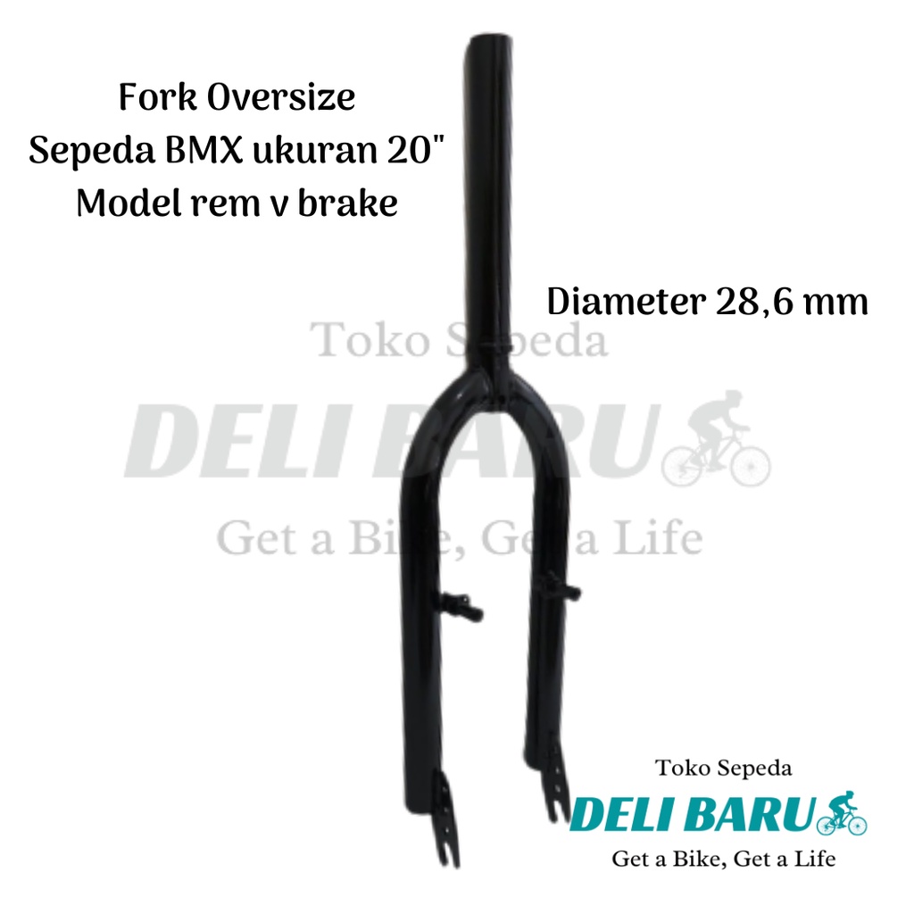 Jual Fork Oversize tanpa drat garpu besi OS 28.6 model pivot sepeda BMX ...
