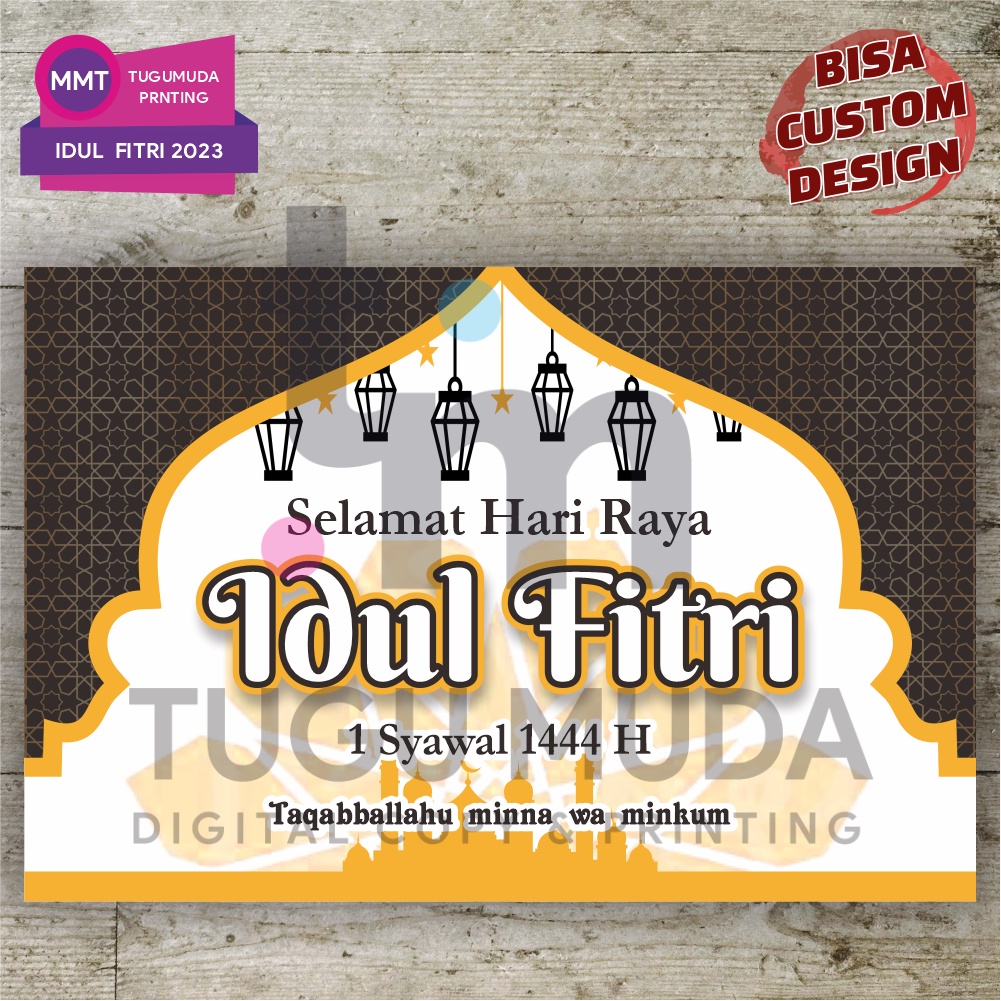 Jual Cetak Spanduk|Banner|MMT- SELAMAT IDUL FITRI-1 SYAWAL 1444H ...