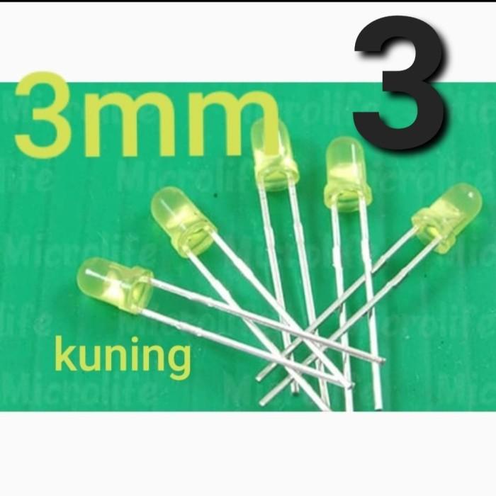 Jual 3mm lampu led kuning nyala kuning diffused led yellow 3mm 3 mm | Shopee Indonesia