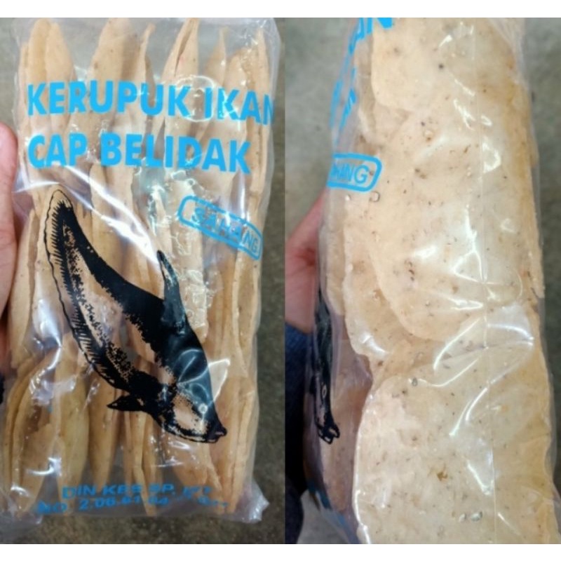 Jual Kerupuk Ikan Cap Belidak Sahang / Kerupuk Ikan Belida / Kerupuk ...