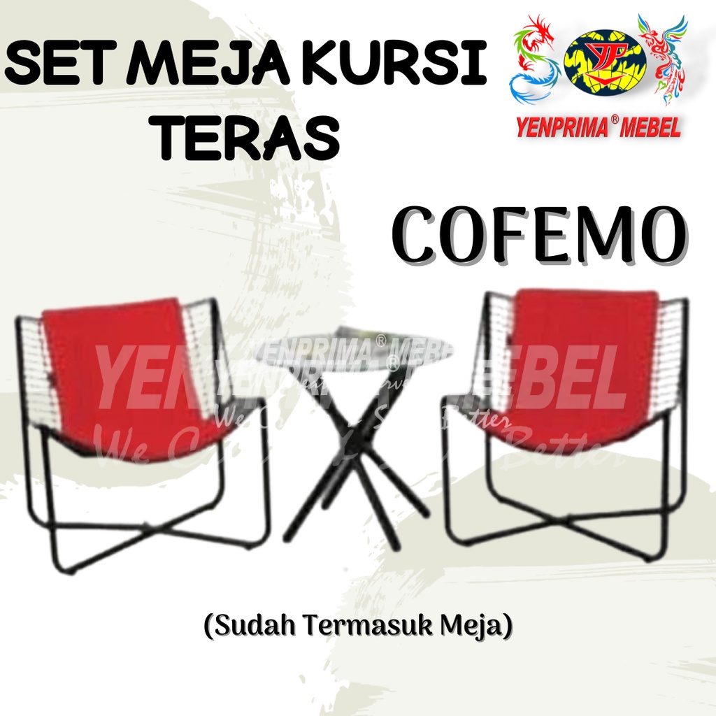 Jual MEJA KURSI TERAS SET COFEMO/MEJA TERAS MINIMALIS/MEJA KURSI TERAS BESI / MEJA KURSI TERAS ...