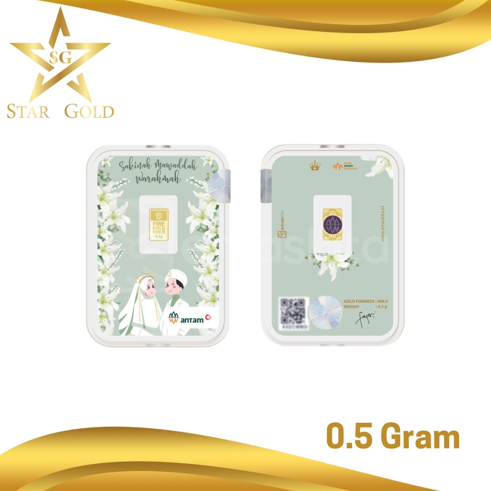 Jual Star Gold Logam Mulia Hartadinata Abadi X Antam (Emas Kita) 0.5 ...