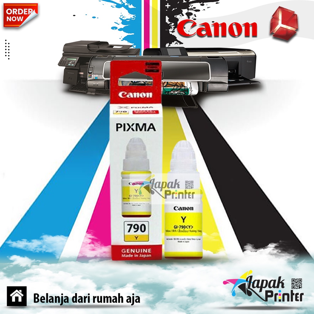 Jual Tinta printer canon pixma 790 YELLOW SERIES G1010 G2010 G1000 ...