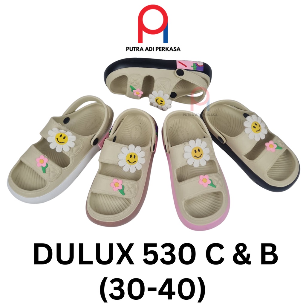 Jual Sandal Perempuan Fuji Ban 2 Motif Cute Sun Flower DULUX 530 C & B ...