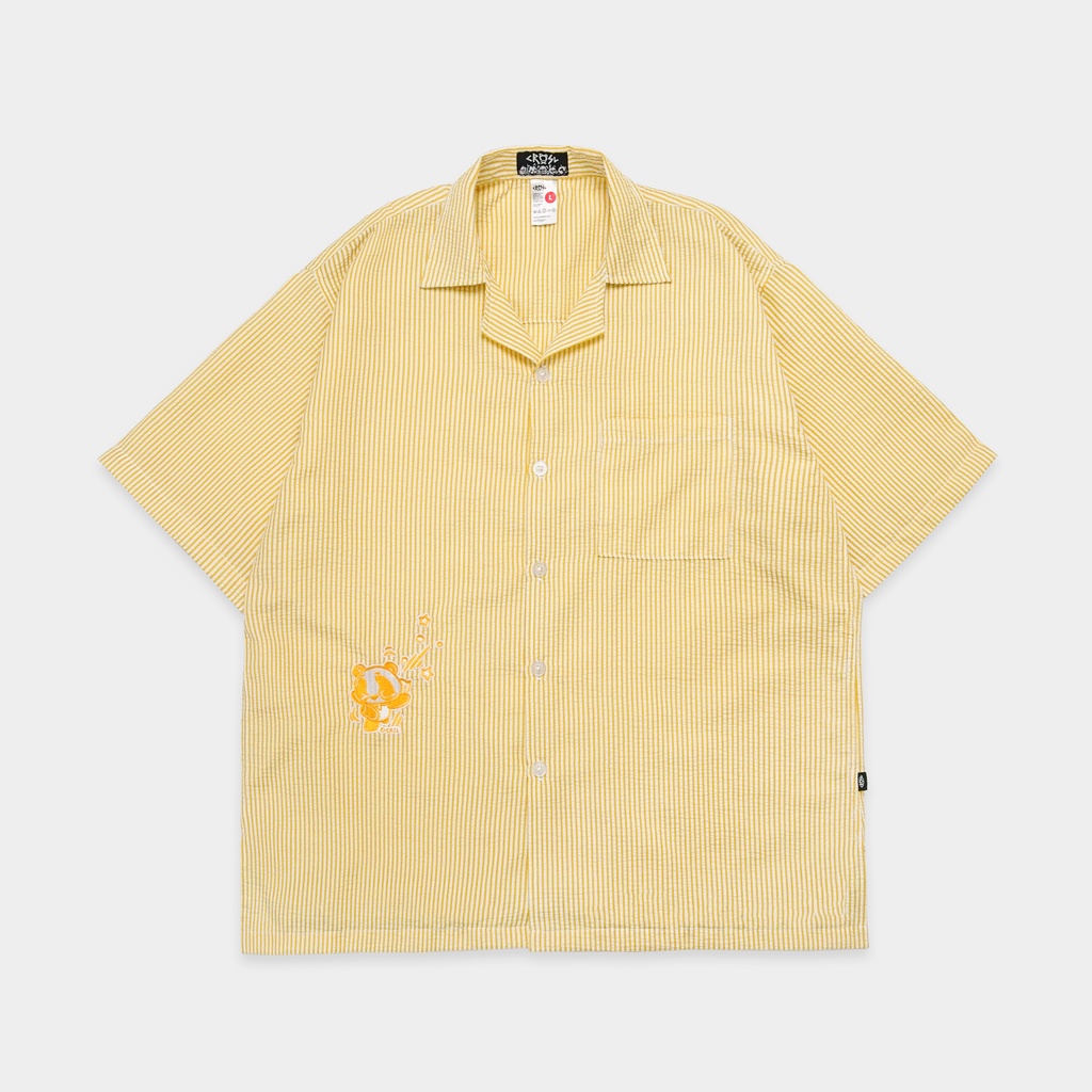 Jual CRSL Popo Winkler Shirt Yellow | Raya Collection | Kemeja Kerja ...