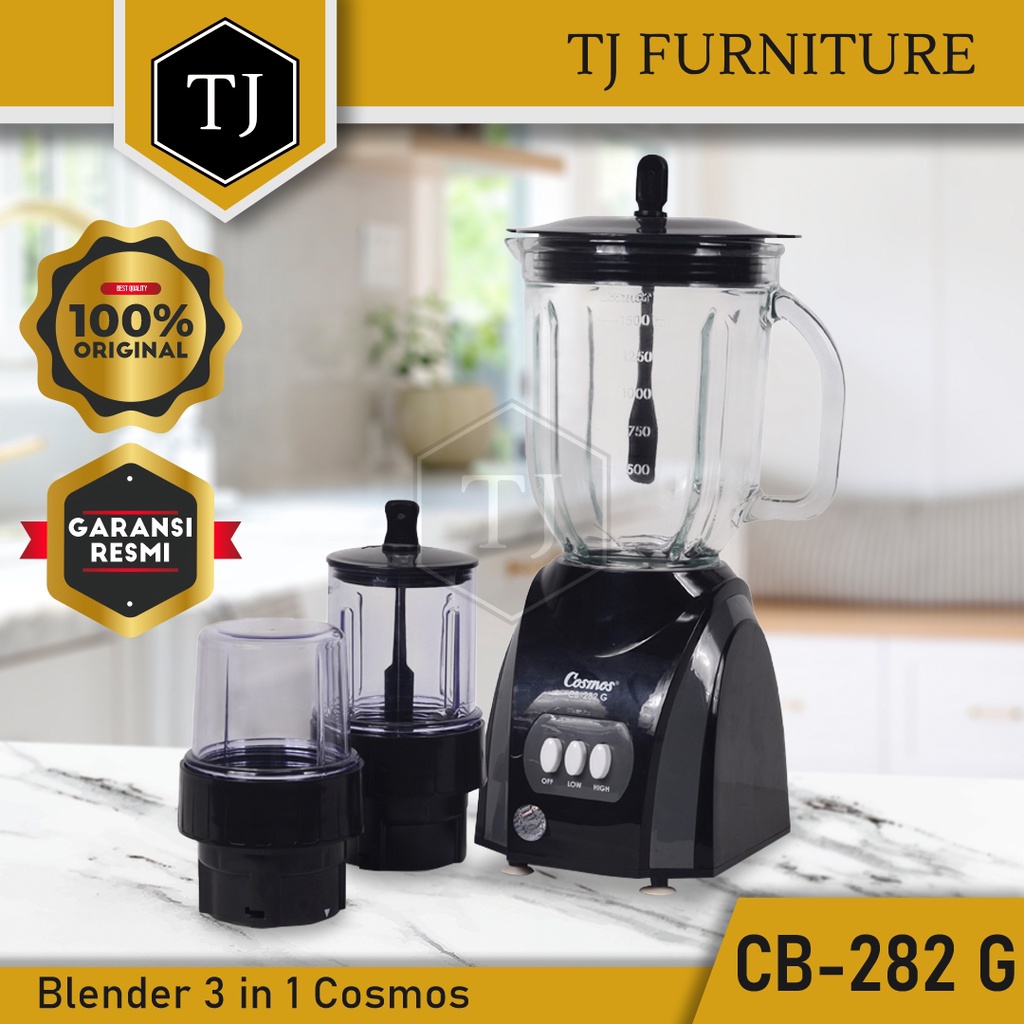 Jual Cosmos Blender Plastik 2 Liter 3 in 1 Anti Pecah - CB-282 G CB 282 ...