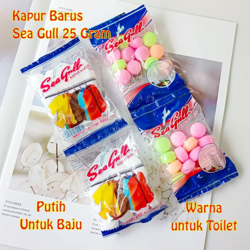 Jual Sea Gull Kamper Sachet 25 Gram 2 Lusin | Kapur Barus Seagull ...