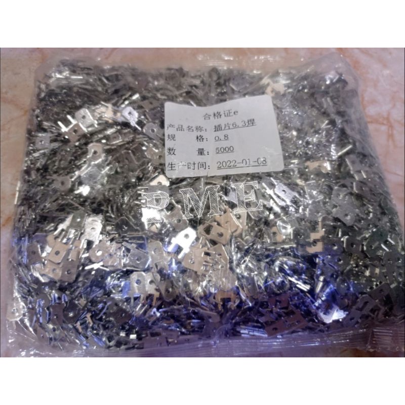 Jual PIN FLAT BESI SKUN PCB TANCAP 6,3. 5000PCS | Shopee Indonesia