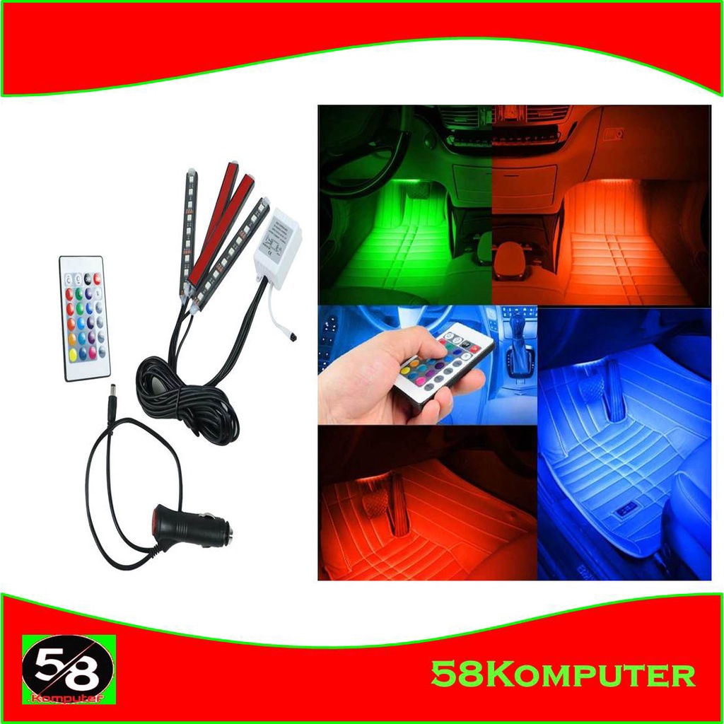 Jual Lampu LED Strip Car Interior Light 5050 RGB dan Remot Kontrol ...
