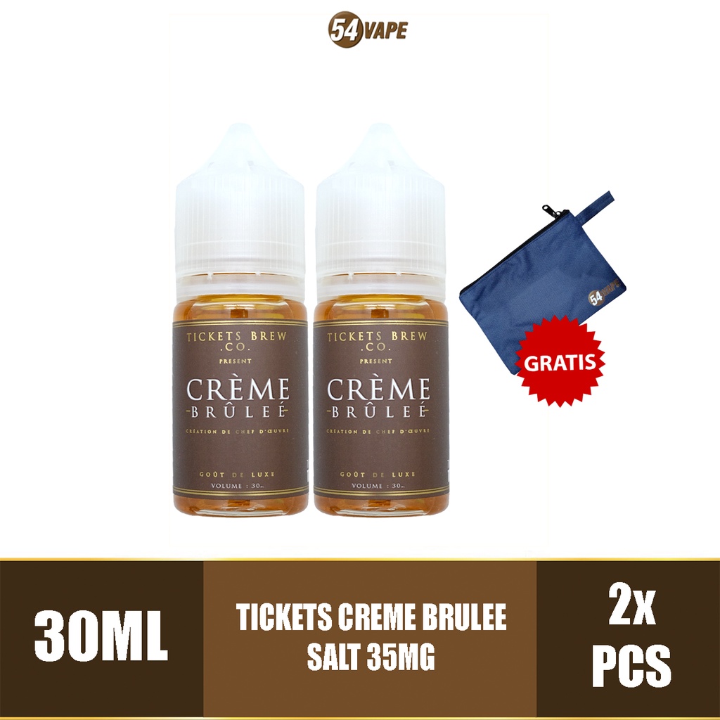 Jual Promo Pahala Liquid Tickets Creme Brulee Salt 30ml | Shopee Indonesia