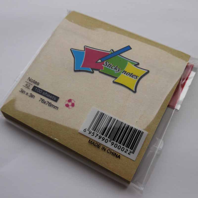 Jual Kraft Paper Notes / Memo & Sticky Notes - 76 x 76 mm ( 100 lembar ...