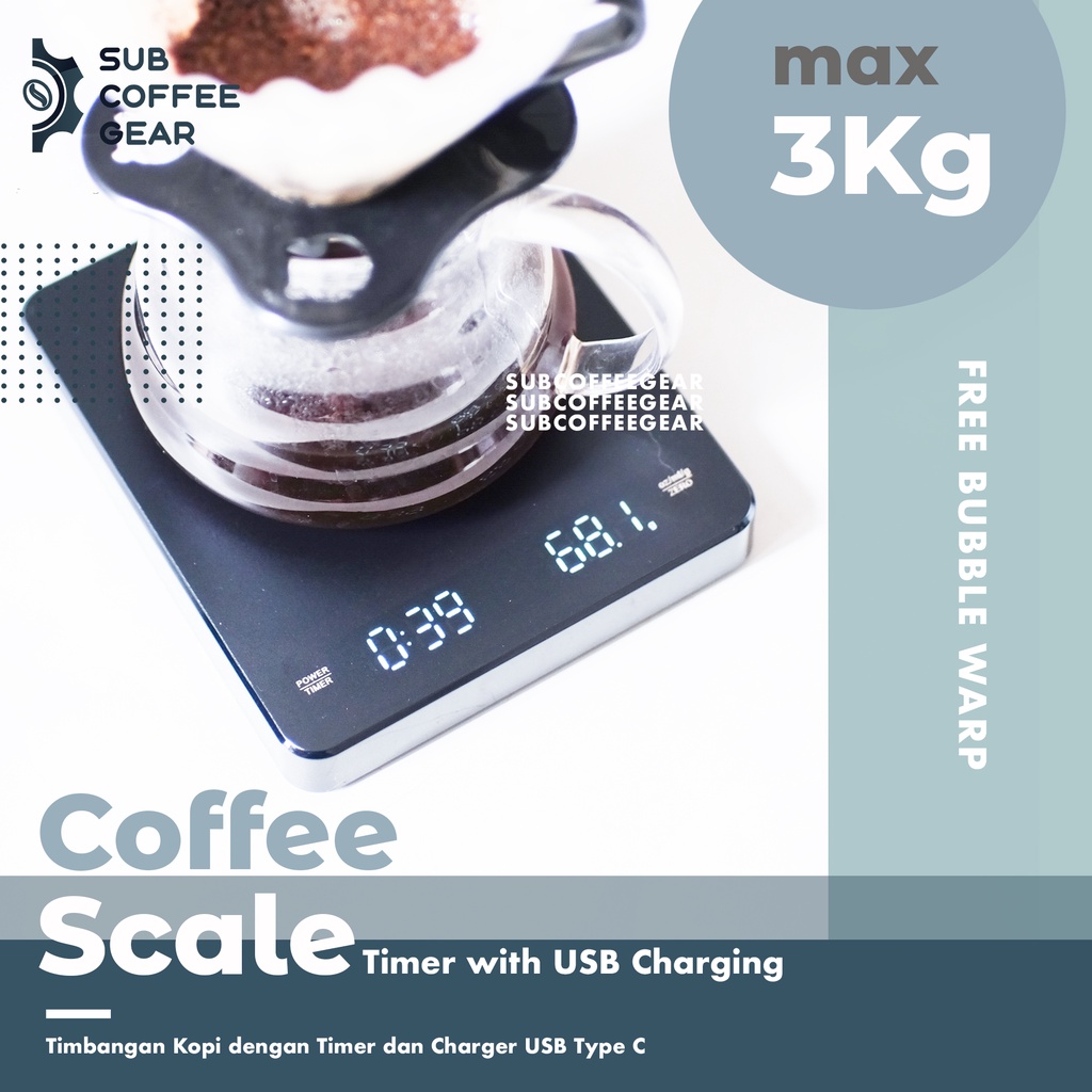 Jual TIMBANGAN KOPI COFFEE SCALE TIMBANGAN DAPUR DENGAN TIMER TIMBANGAN ...