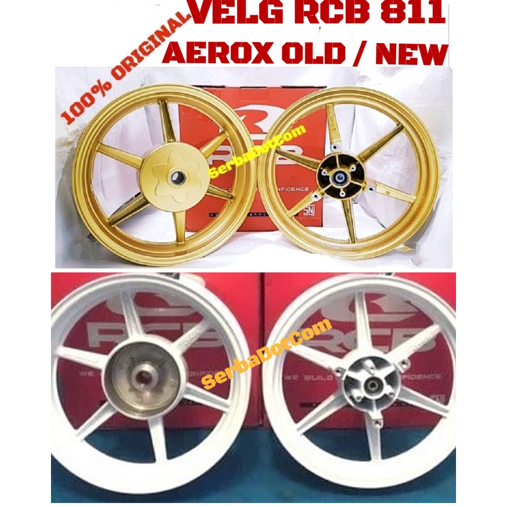 Jual VELG RCB RACING BOY AEROX OLD NEW SP 811 RING 14 SP811 GOLD WHITE ...