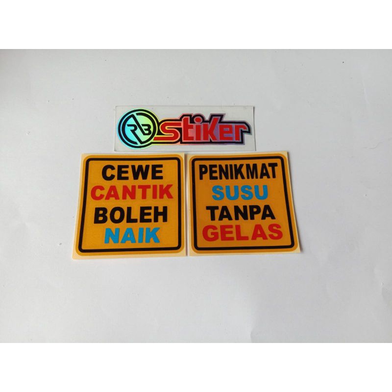 Jual Sticker stiker lucu unik cutting stiker motor helm laptop viral ...