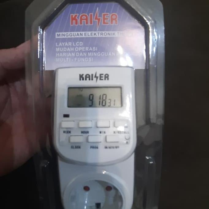 Jual Stop Kontak Timer Listrik Digital Kaiser Stop Kontak Otomatis ...