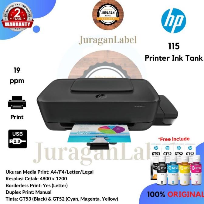 Jual Printer HP 115 Ink Tank Colour Inkjet HP115 Garansi Resmi | Shopee ...