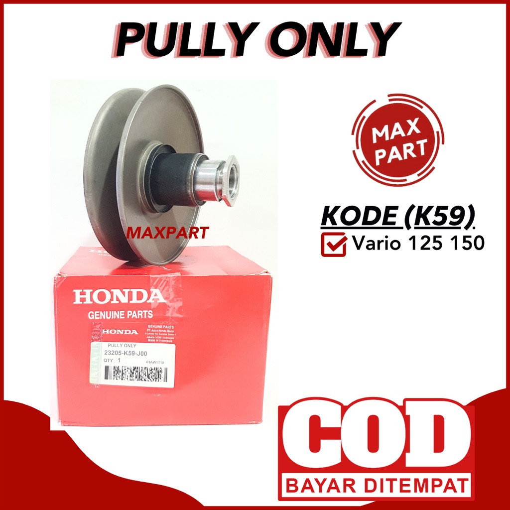 Jual PULLY POLY ONLY K59 PULI PULLEY FACE SET MOVEABLE DRIVEN HONDA VARIO 125 150 LED ESP ...