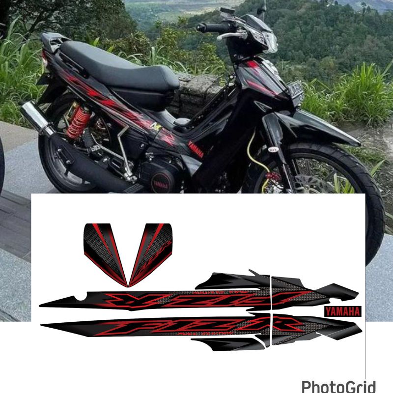Jual STRIPING FIZR VARIASI 2004 HITAM FIZ R YAMAHA CUSTOM PREMIUM ...