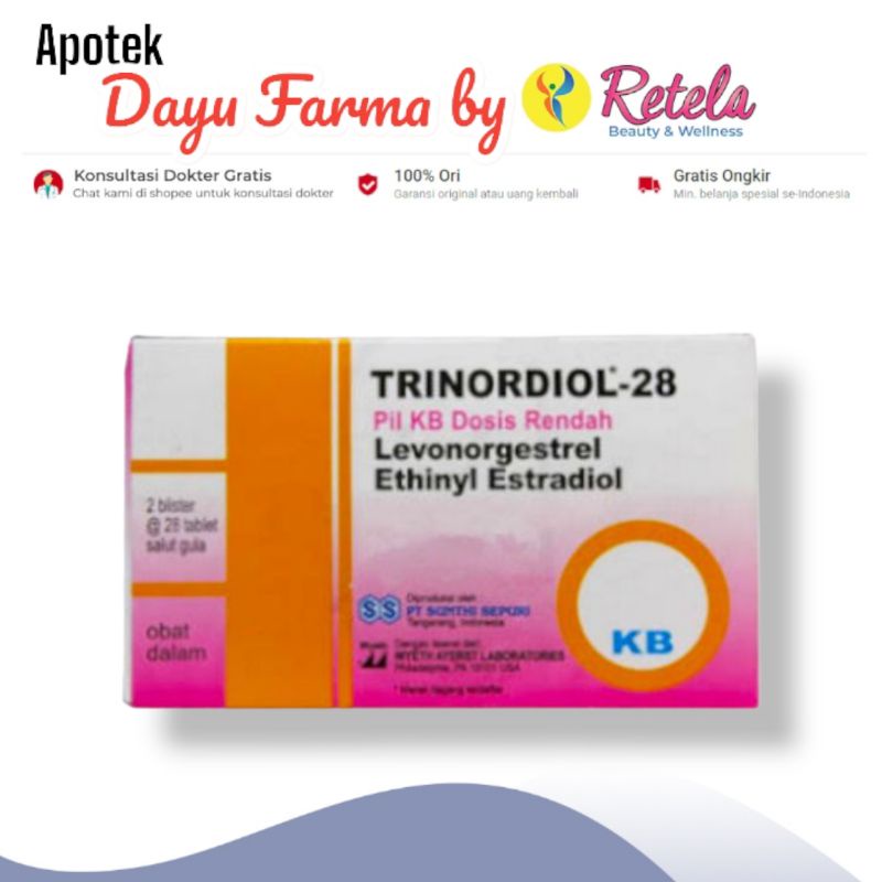 Jual TRINORDIOL 28 TABLET | Shopee Indonesia