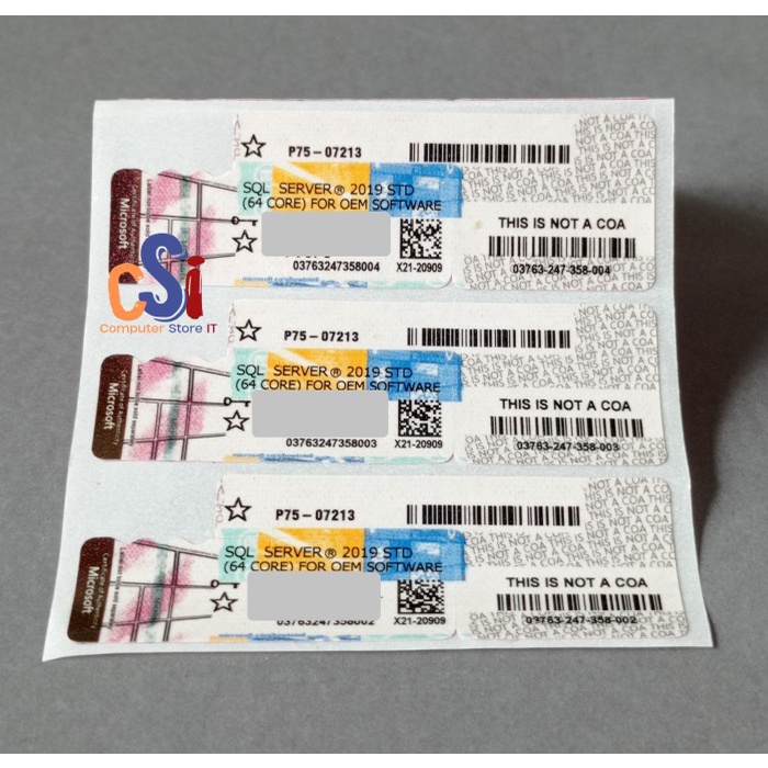 Jual Microsoft SQL Server 2019 COA Standard 64 Core Original Lifetime ...