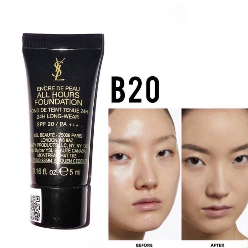 Jual Ysl Foundation All Hours Mini 5ml Original B20 B30 | Shopee Indonesia