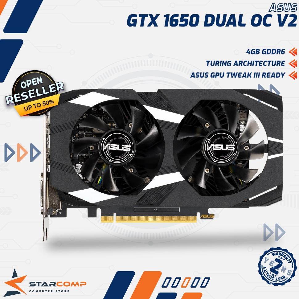 Jual ASUS GeForce GTX 1650 DUAL OC V2 4GB GDDR6 VGA GTX1650 P 4G DDR6 | Shopee Indonesia