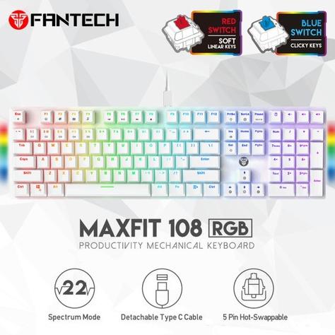 Jual Fantech MK855 Maxfit108 Mechanical Gaming Keyboard | Shopee Indonesia