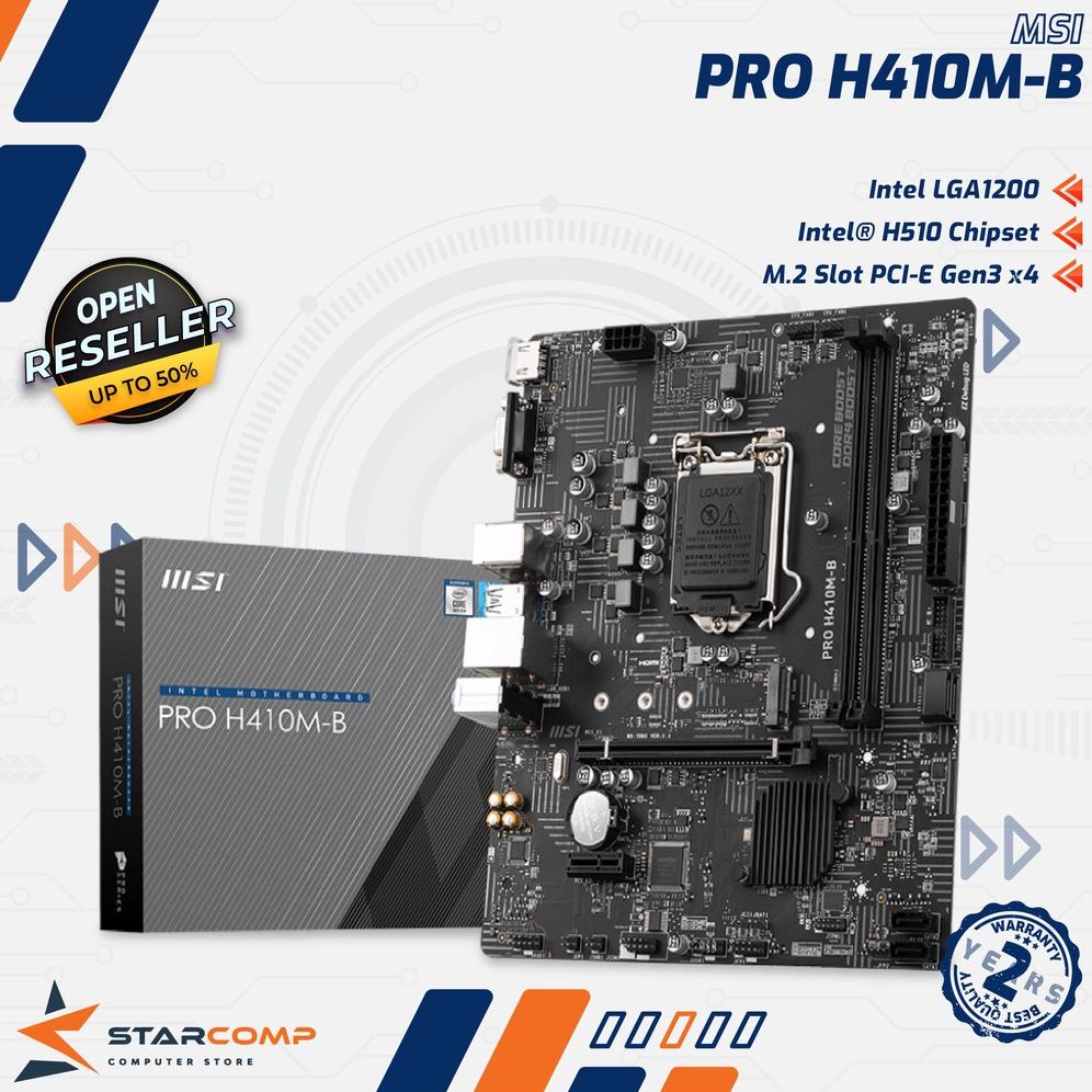 Jual MSI PRO H410M-B Chipset H510 Intel Gen 10 LGA1200 H410 Mainboard ...