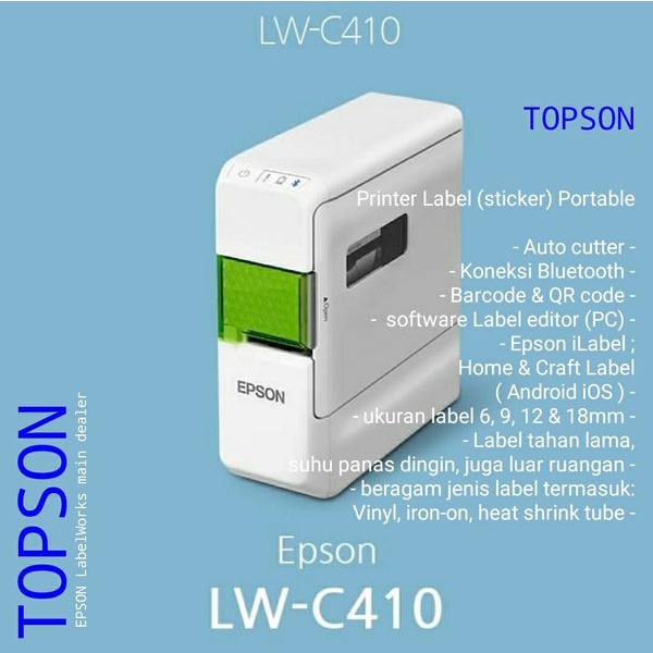 Jual Epson Lw-C410 Barcode Qr Code Label Sticker Printer Special ...