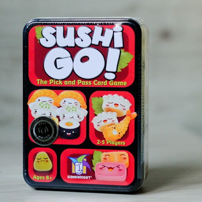 Jual Sushi GO Card Board Game 100 ORIGINAL USA Version (Metal Tin ...