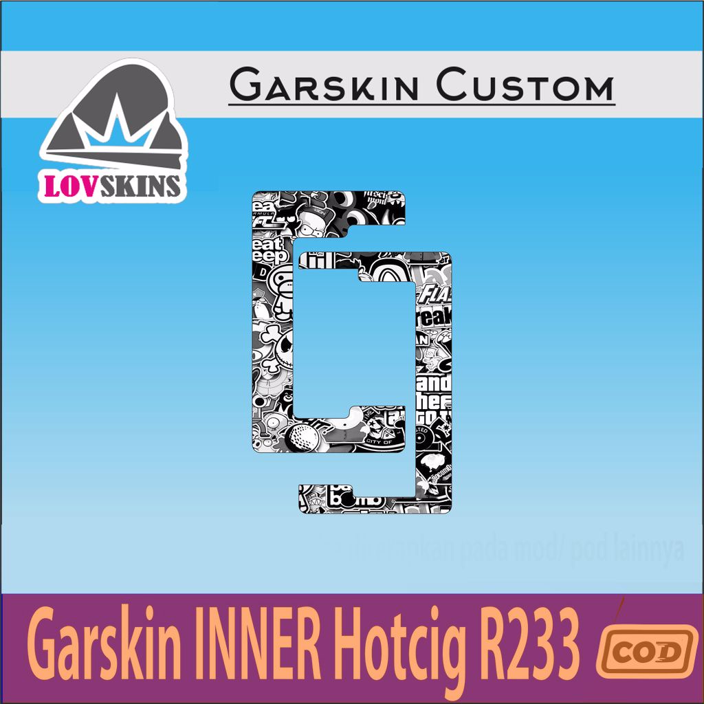 Jual Skin Stiker INNER Hotcig R233 Custom | Shopee Indonesia