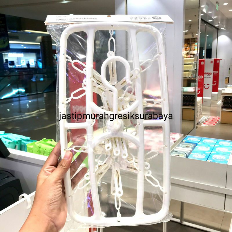 Jual CLOTH DRYING RACK MINISO JEPIT GANTUNG MINISO HANGER MINISO ...