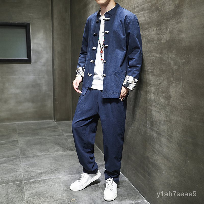 Jual Pakaian Tradisional Cina Musim Semi dan Musim Gugur Cetakan Tang ...