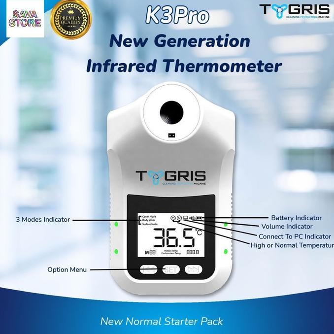 Jual Termometer Otomatis - Tygris K3 Pro New Generation Infrared ...