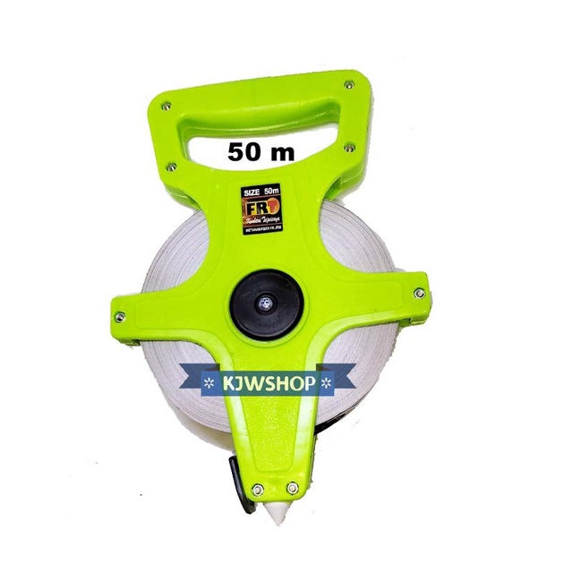 Jual Meteran Fiber 50M Rol Putar Alat Ukur Pengukur Jalan Bangunan 50 ...