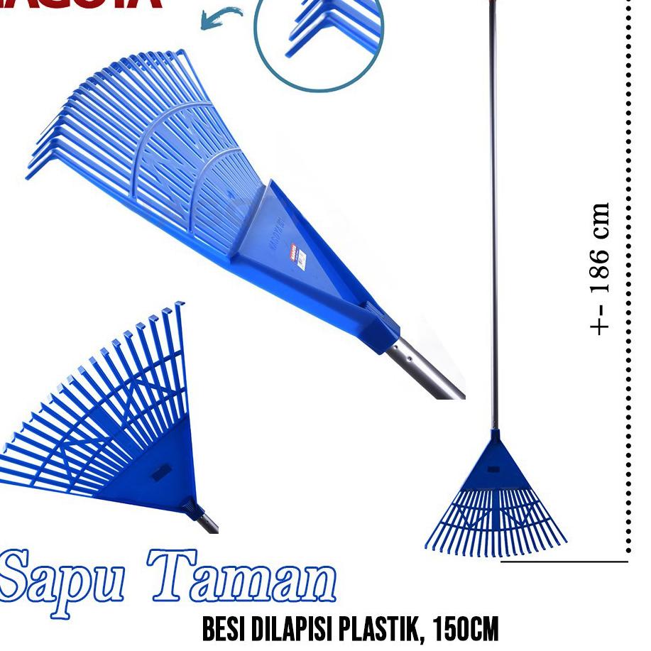 Jual Harga Terbaik X3j3IMyHomey Sapu Taman Daun Besar Garden Broom Garu ...