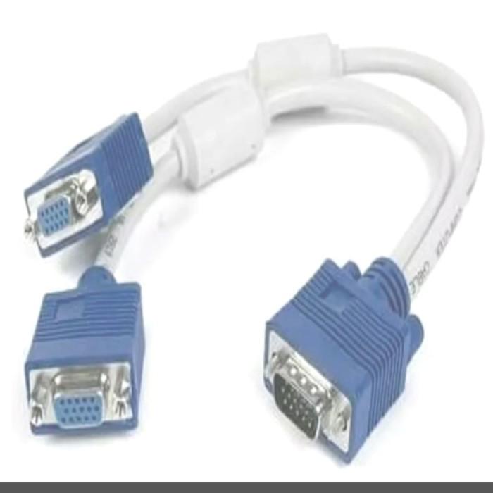 Jual Kabel Paralel Vga To 2 Vga Good Quality | Shopee Indonesia