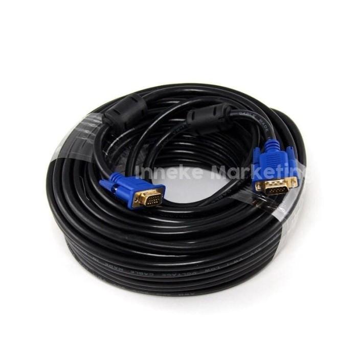 Jual Kabel VGA 25 Meter / CAble VGA 25M 25 METER R-ONE Gold Plated HQ (3+6) | Shopee Indonesia
