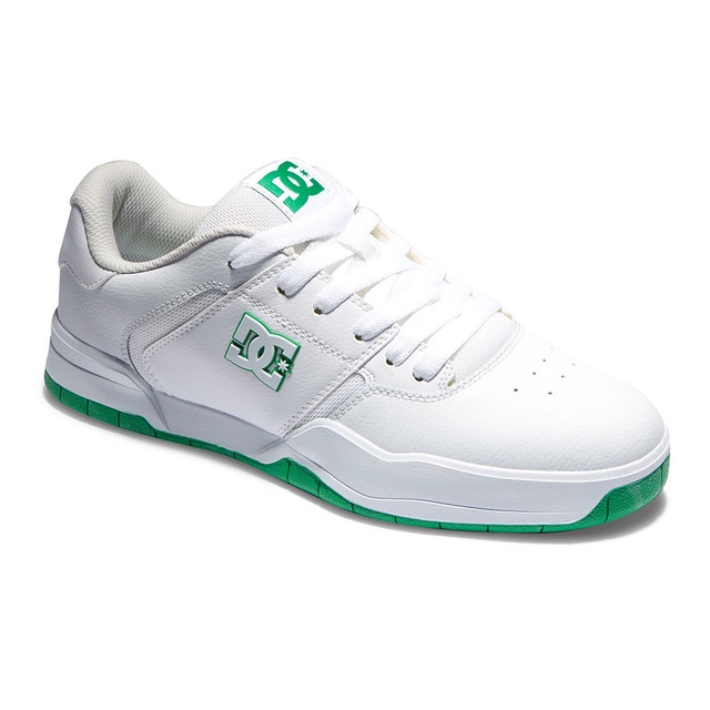 Jual DC Shoes Cupsole Shoe Central White/Green | Shopee Indonesia