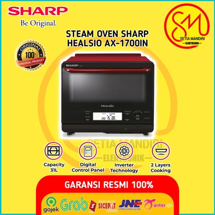 Jual SHARP AX-1700IN Healsio Superheated Steam Oven Healthy AX1700IN(R) bah01 | Shopee Indonesia