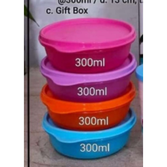 Jual Terlaris junior modular bowl 300ml Tupperware (4pc) Best Quality ...