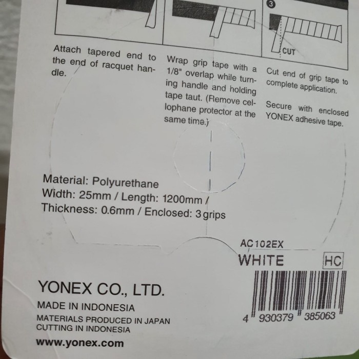 Jual Grip Karet Badminton / Tennis Yonex Ac 102 Ex 3 In 1 - Green Tosca | Shopee Indonesia