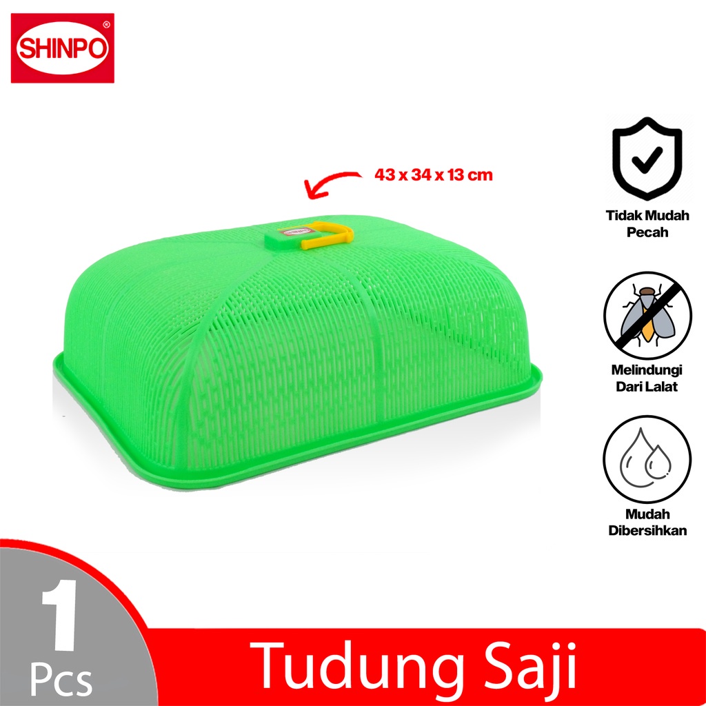 Jual Shinpo Tudung Saji Plastik Sedang Bonito Medium Food Cover Penutup ...