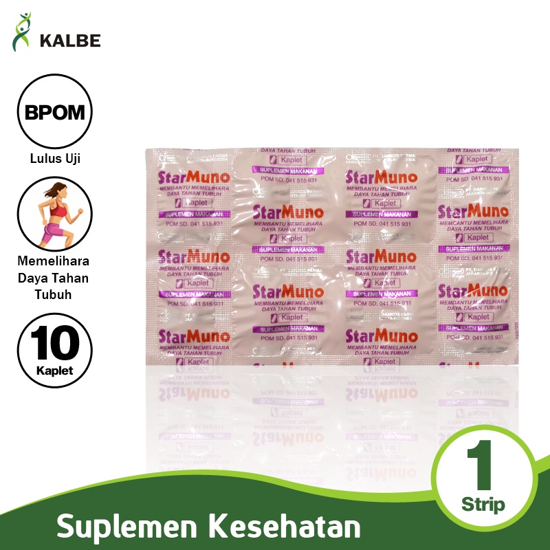 Jual Kalbe Suplemen Makanan 1 Strip Starmuno Memelihara Daya Tahan ...