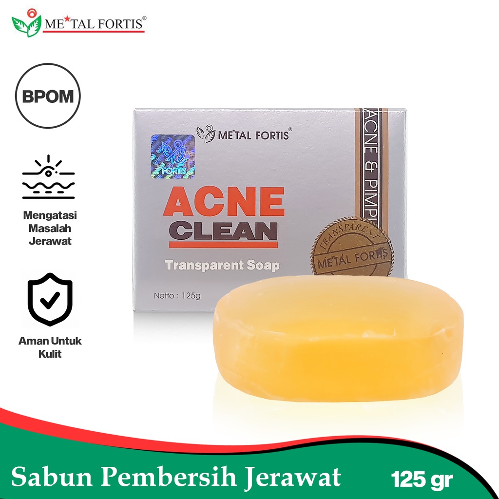 Jual Metal Fortis Sabun Batang Pembersih Jerawat 125 Gr Acne Clean ...