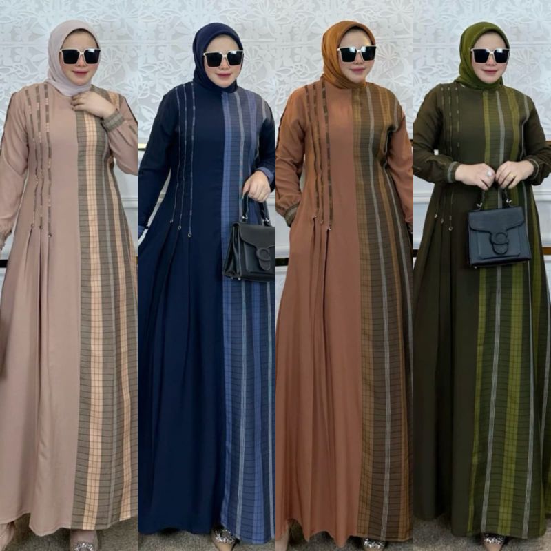 Jual AMEENA DRESS MUMTAZ//DRESS SALUR PREMIUM | Shopee Indonesia