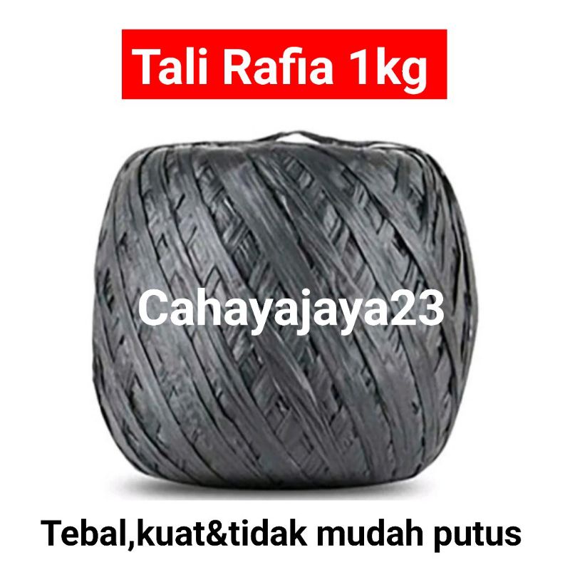 Jual tali rafia hitam/tali plastik 1kg | Shopee Indonesia