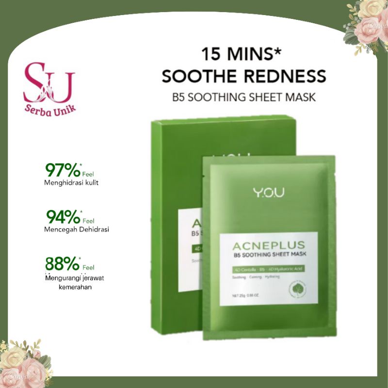 Jual You Acne Plus B5 Soothing Sheet Mask | Masker Jerawat | Shopee ...